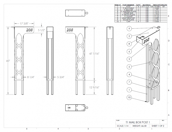 Custom Decorative Mailbox Post Designs | Kris Bunda Design