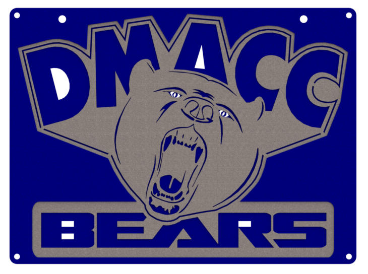DMACC Bears Team Logo: Steel Sign Variations & Renders | Kris Bunda Design