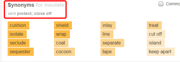 Insulate synonyms | Kris Bunda Design