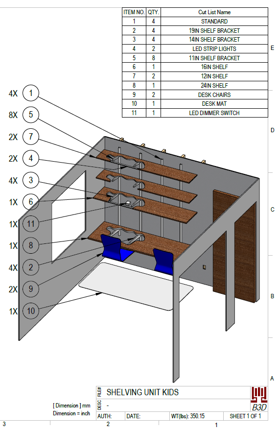 Make Well-Lit Work Spaces: DIY 'Shelf Desks' | Kris Bunda Design