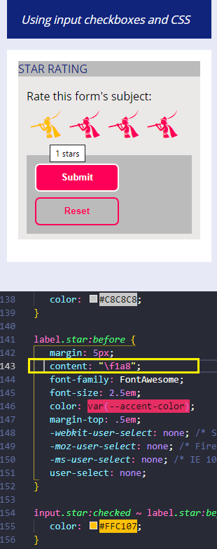 Star Rating Checkbox Form Input Html And Css Only Server Php Submit File Kris Bunda Design